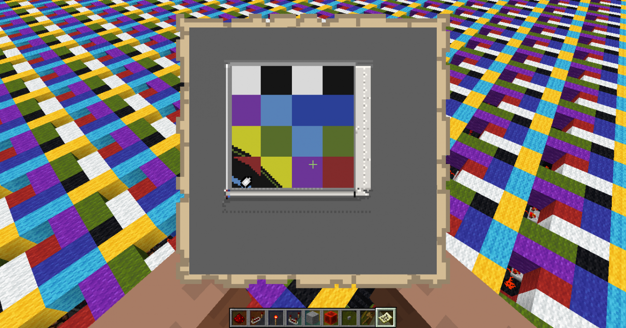 8 Colours display map. 64x64 pixels Minecraft Map