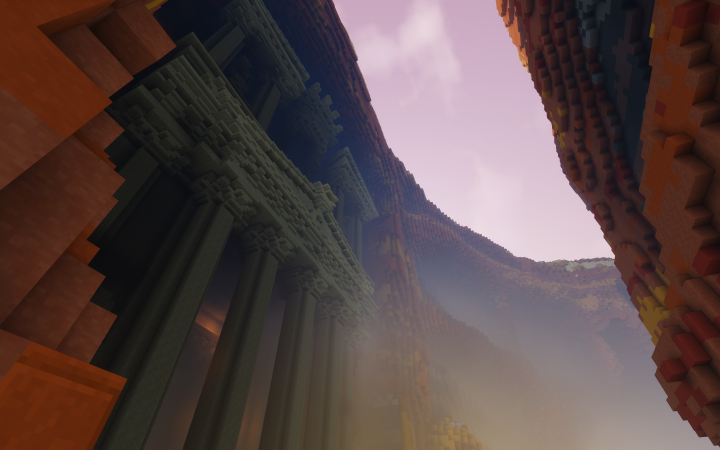 The Valley of Petra Minecraft Map