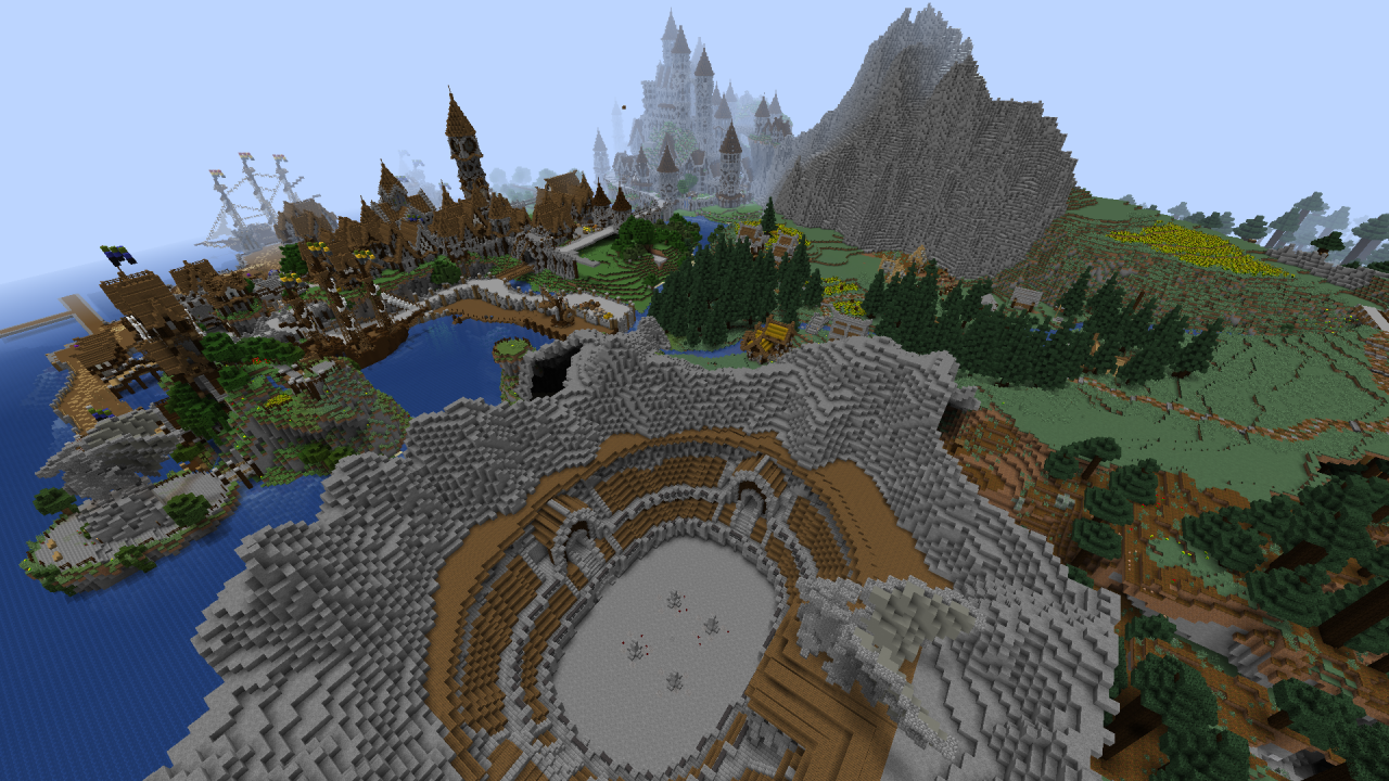Medieval fighting arena Updated Minecraft Map
