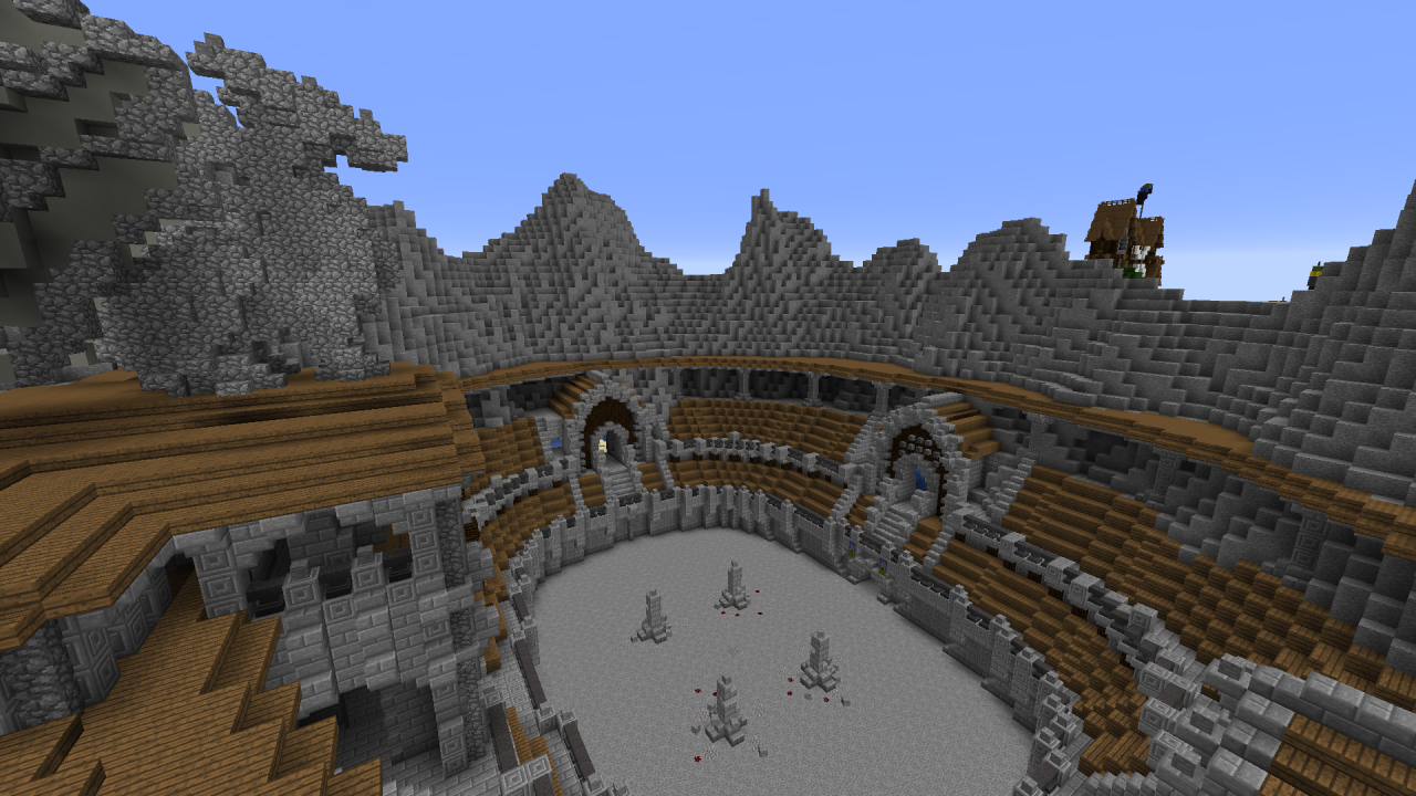 Medieval fighting arena Updated Minecraft Map