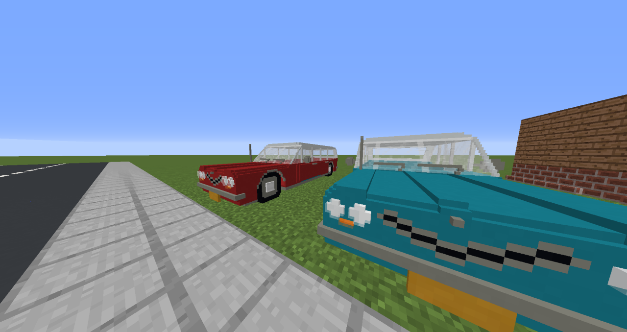 Minecraft Car Bundle (2 Cars) Chevrolet Corvair 1963 Model and Wagon ...
