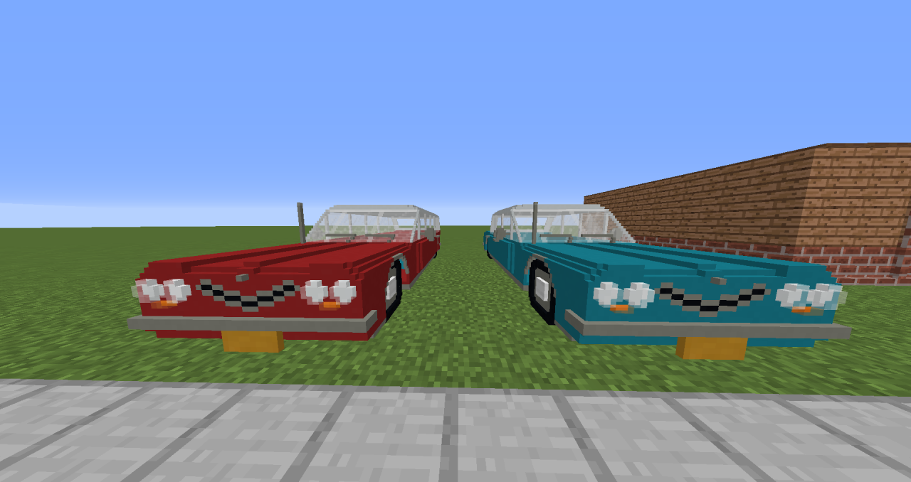 Minecraft Car Bundle (2 Cars) Chevrolet Corvair 1963 Model and Wagon ...