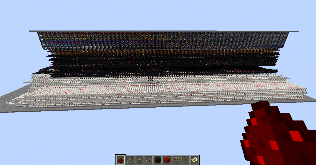 8 Colours display map. 64x64 pixels Minecraft Map