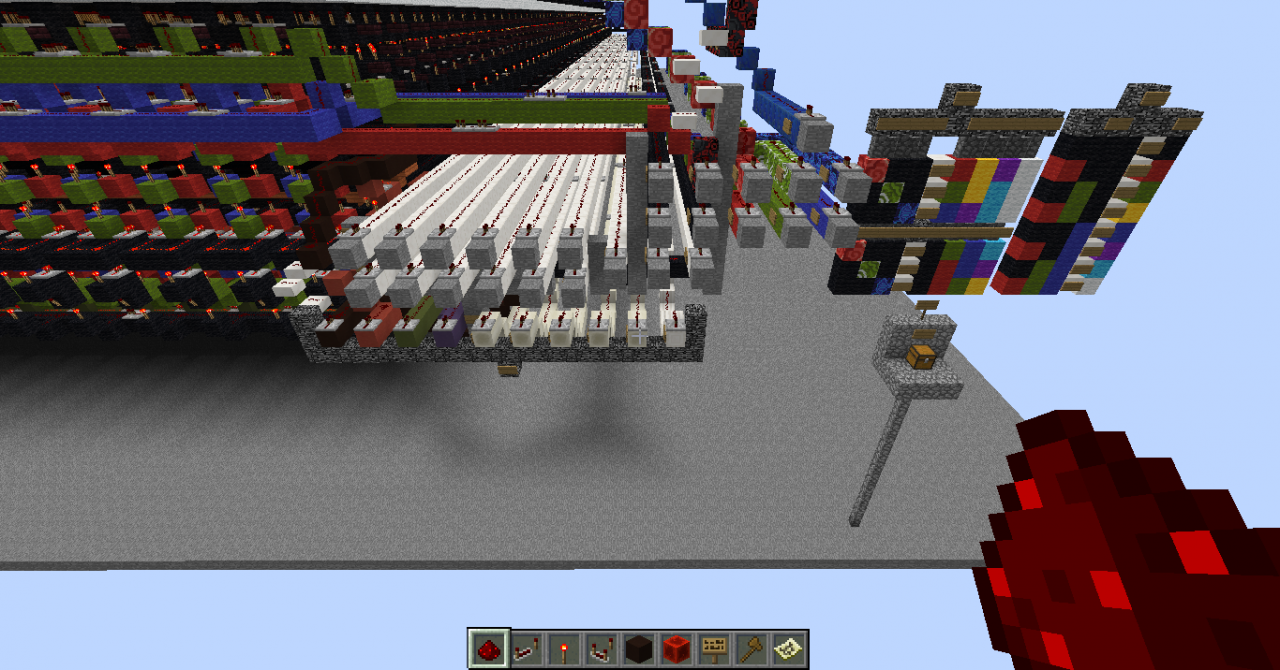 8 Colours display map. 64x64 pixels Minecraft Map