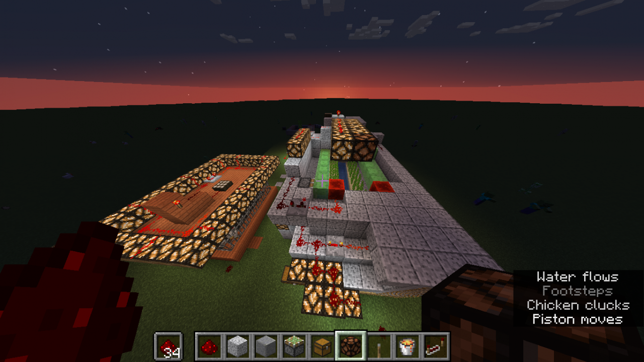 Simple Redstone Town Minecraft Map