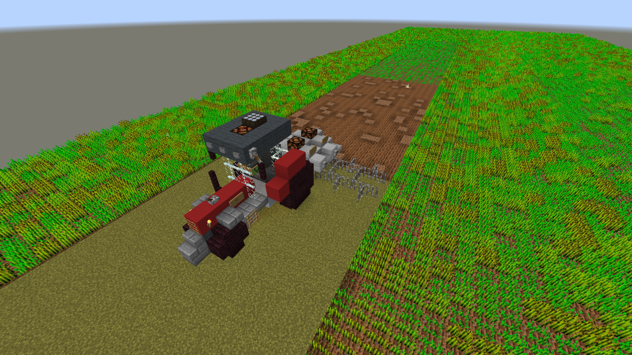 Working Agricultural Tractor [1.13] Minecraft Map