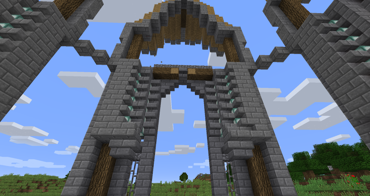 HandCrafted - Towny world spawn area. Minecraft Map