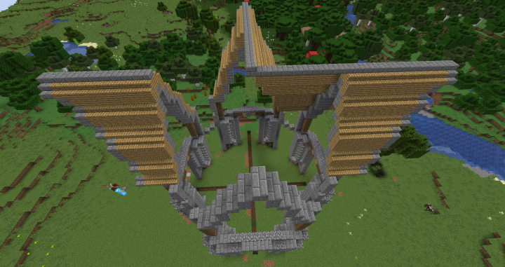 HandCrafted - Towny world spawn area. Minecraft Map