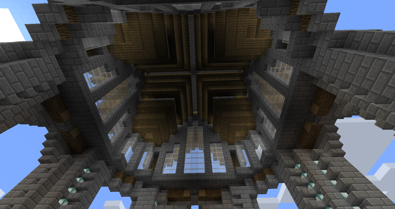 HandCrafted - Towny world spawn area. Minecraft Map