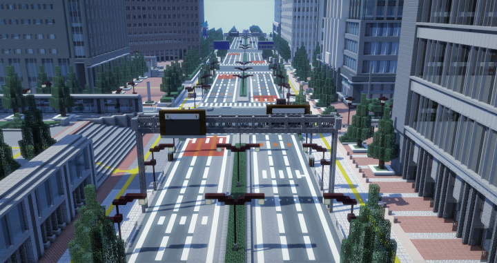 Urban landscape in Japan Minecraft Map