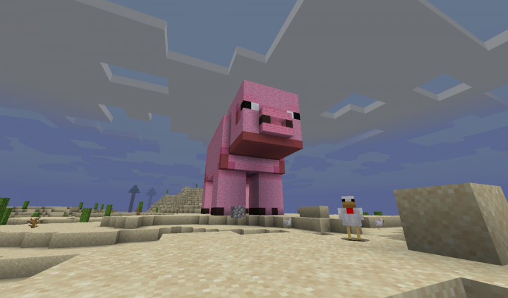 It's a Pig in the Desert! a pig house that is... Minecraft Map
