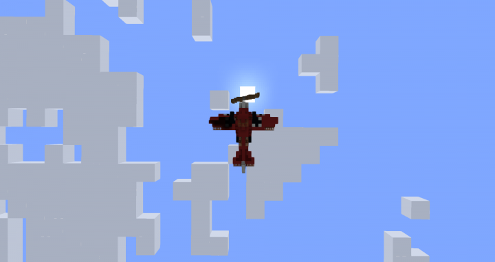 "Fokker Dr. I" Red Baron aircraft by SeGow Minecraft Map