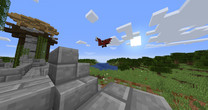 "Fokker Dr. I" Red Baron aircraft by SeGow Minecraft Map