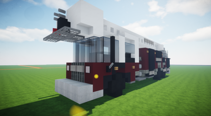 American Fire Truck (Ladder) Minecraft Map