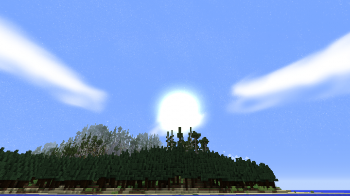 Painted Cloud Ring CUSTOM SKY Minecraft Texture Pack