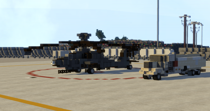 AH-64D Longbow Minecraft Map