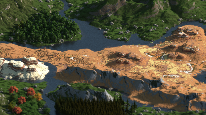 Aglon ,5000x5000 multibiome map Minecraft Map