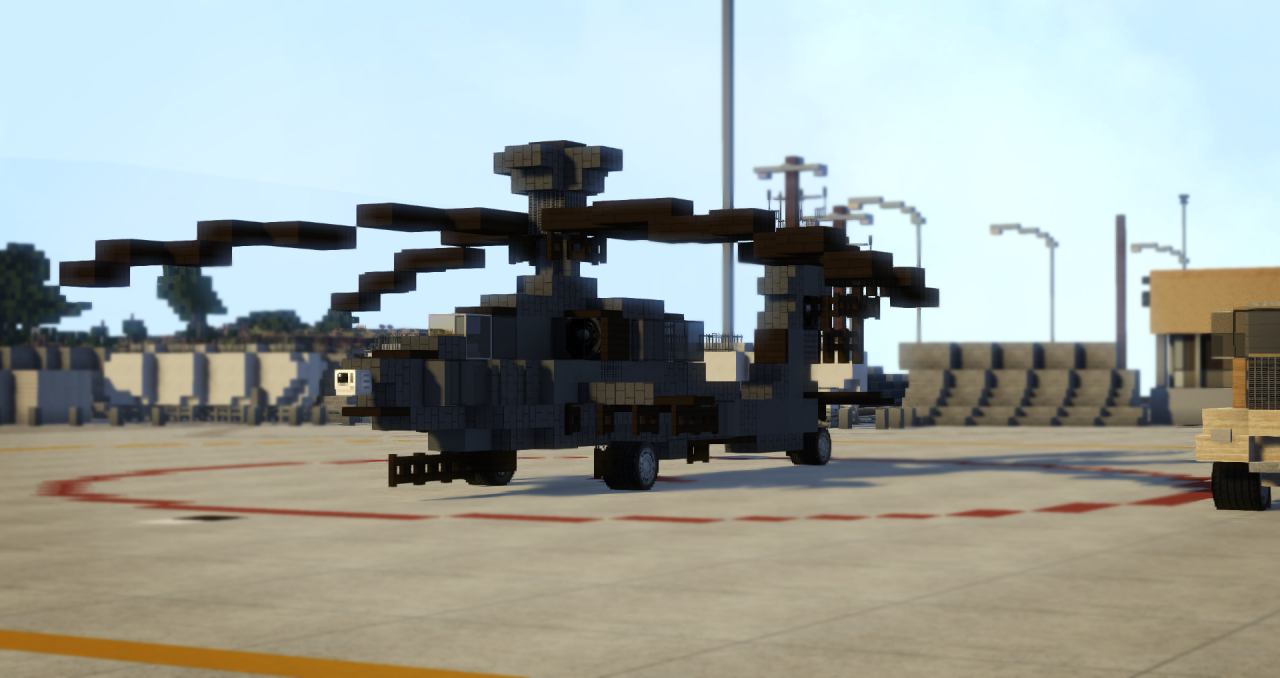 AH-64D Longbow Minecraft Map