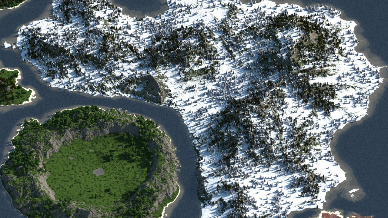 Four worlds - Four lives - Map Minecraft [WorldPainter] Minecraft Map