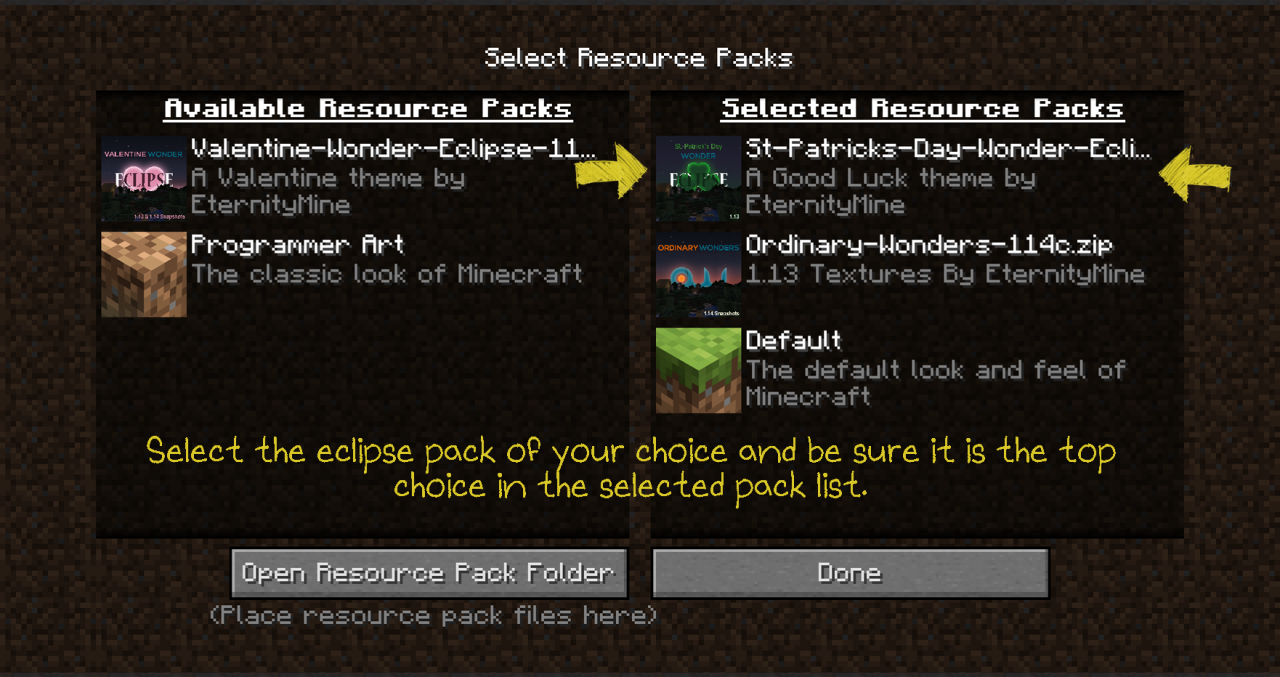 St. Patrick's Day Wonder Addon 1.14 to 1.20.4 Minecraft Texture Pack