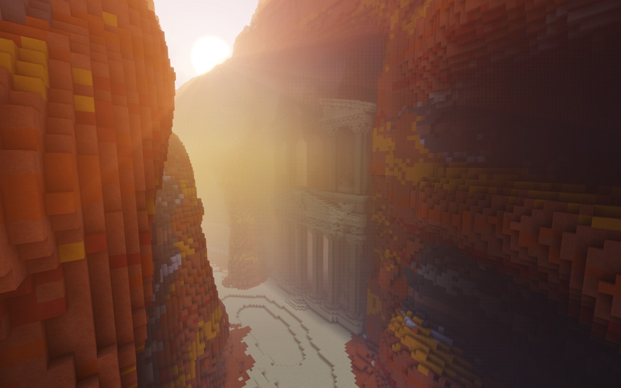 The Valley of Petra Minecraft Map
