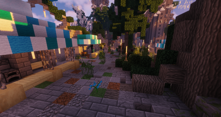 Elven Gothic Spawn Castle Minecraft Map