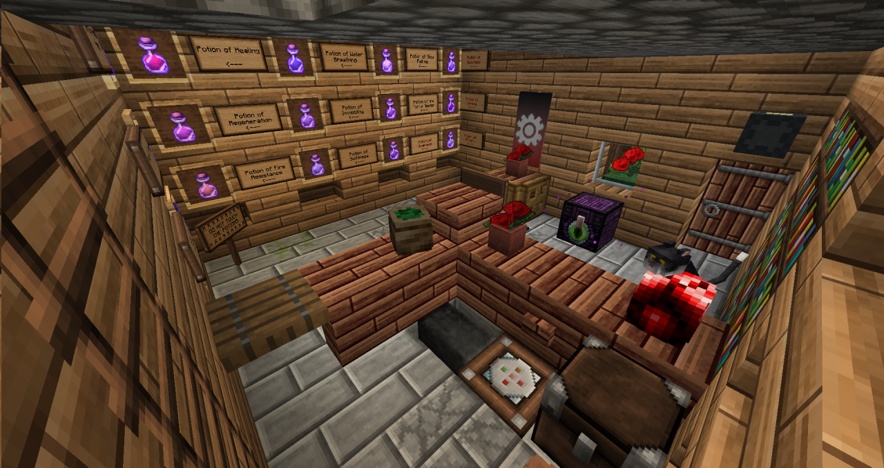 "Witchcraft & Potions" Store Minecraft Map