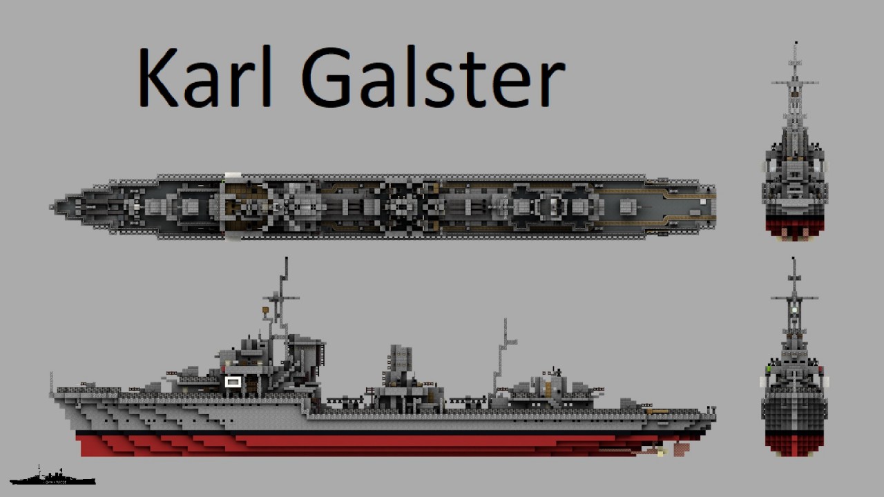 Z20 Karl Galster 1:1 Scale Minecraft Map