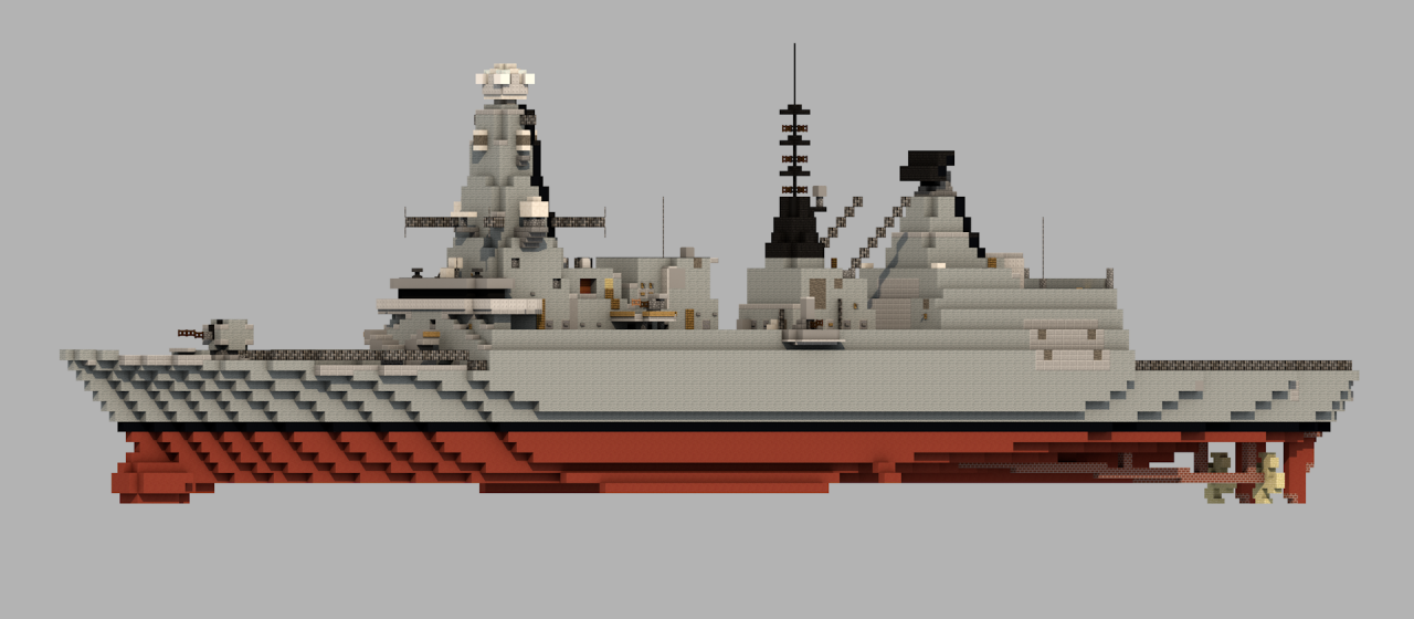 Type 45 Destroyer | 1:1 Minecraft Map