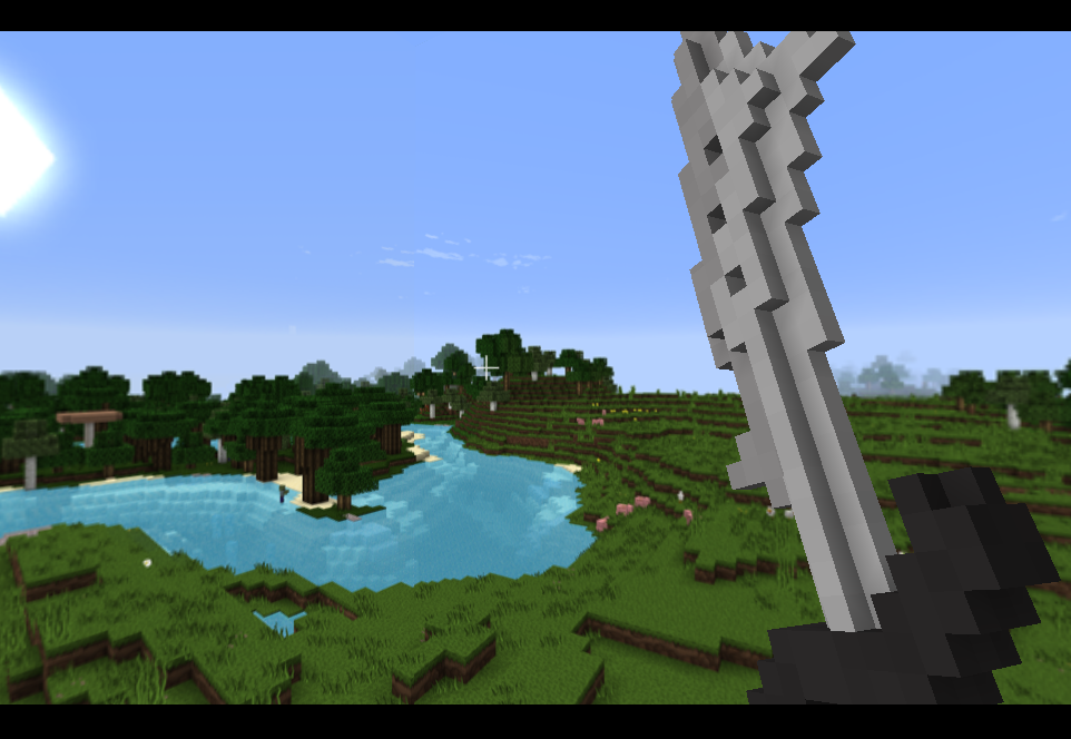 Custom 3D Scimitar Model Minecraft Texture Pack