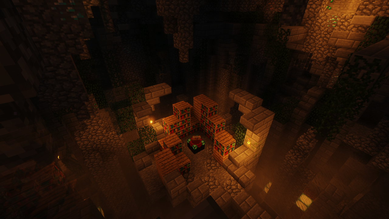 Cave Enchanting Room Minecraft Map
