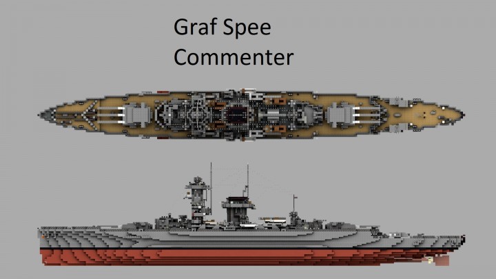 KMS Graf Spee 1:1 Scale Minecraft Map