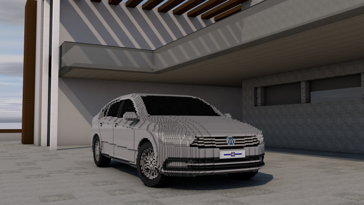 Volkswagen Passat B8 Minecraft Map