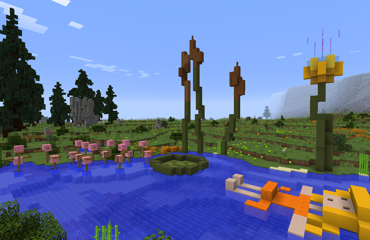 Kids in a pond Minecraft Map