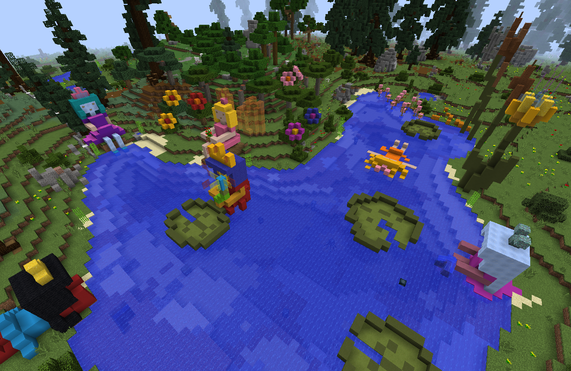 Kids in a pond Minecraft Map