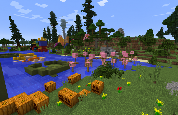 Kids in a pond Minecraft Map