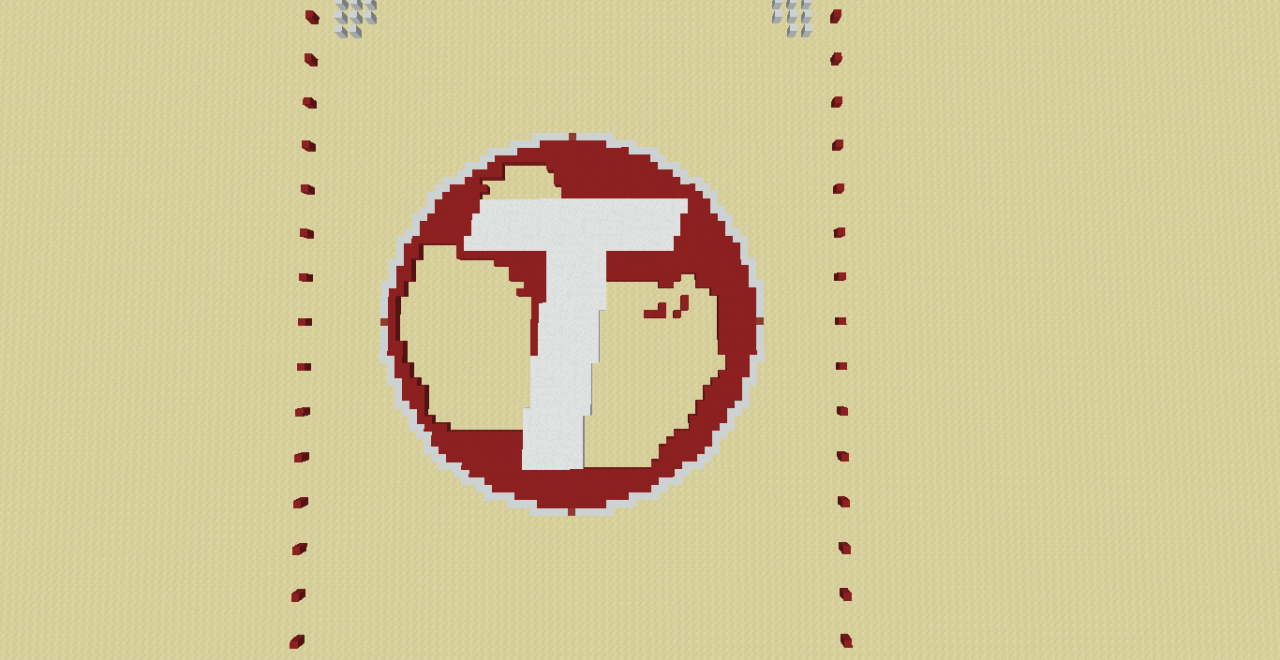 Destroy T-Series Logo in Minecraft Minecraft Map