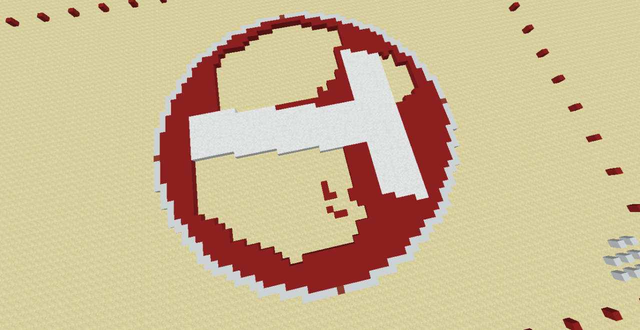 Destroy T-Series Logo in Minecraft Minecraft Map