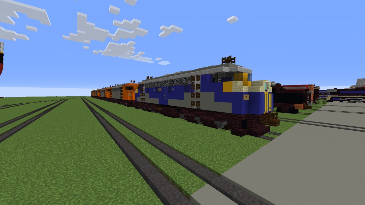 Victorian Railways locomotive B 80 in CFCLA livery Minecraft Map
