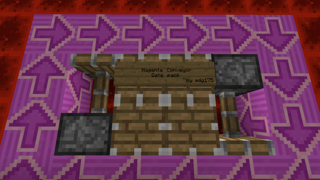 MagentaConveyor - Turns MGT into Conveyor Belts Minecraft Data Pack