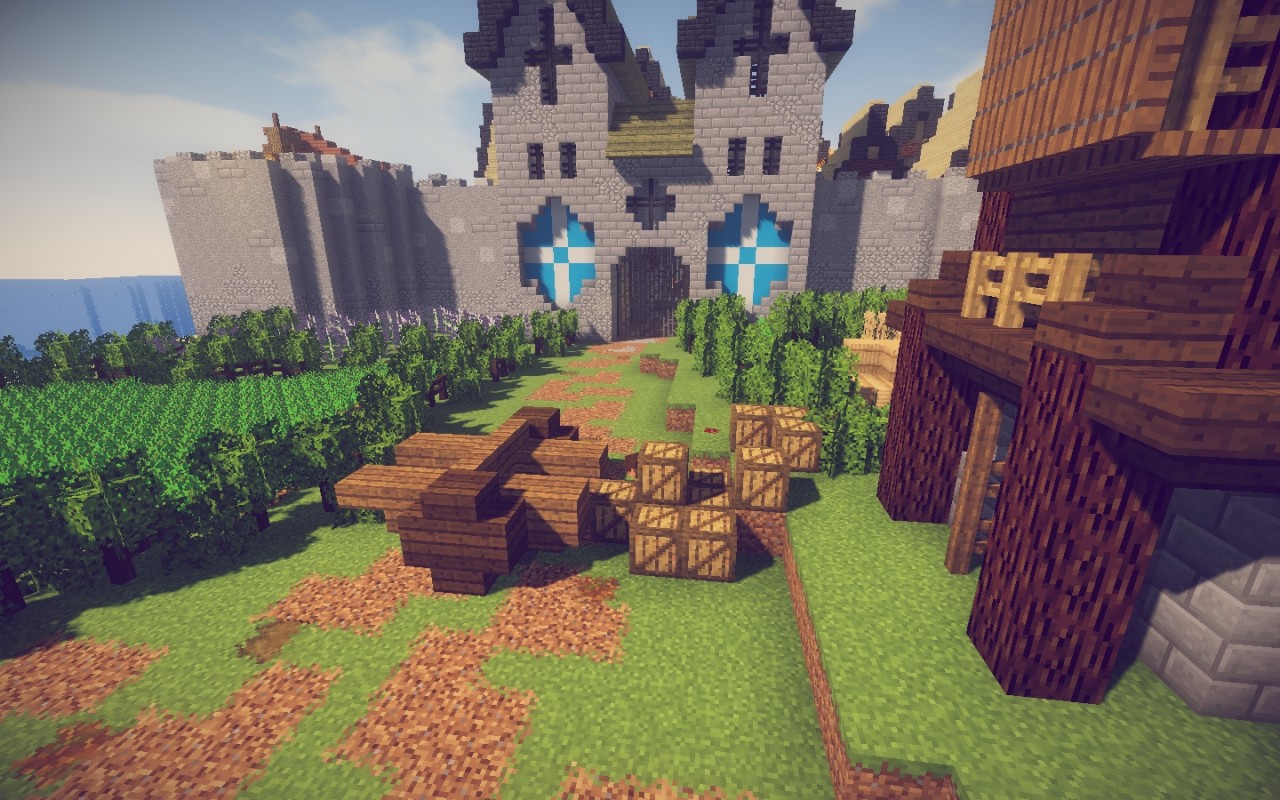 edinburg castle town siege Minecraft Map