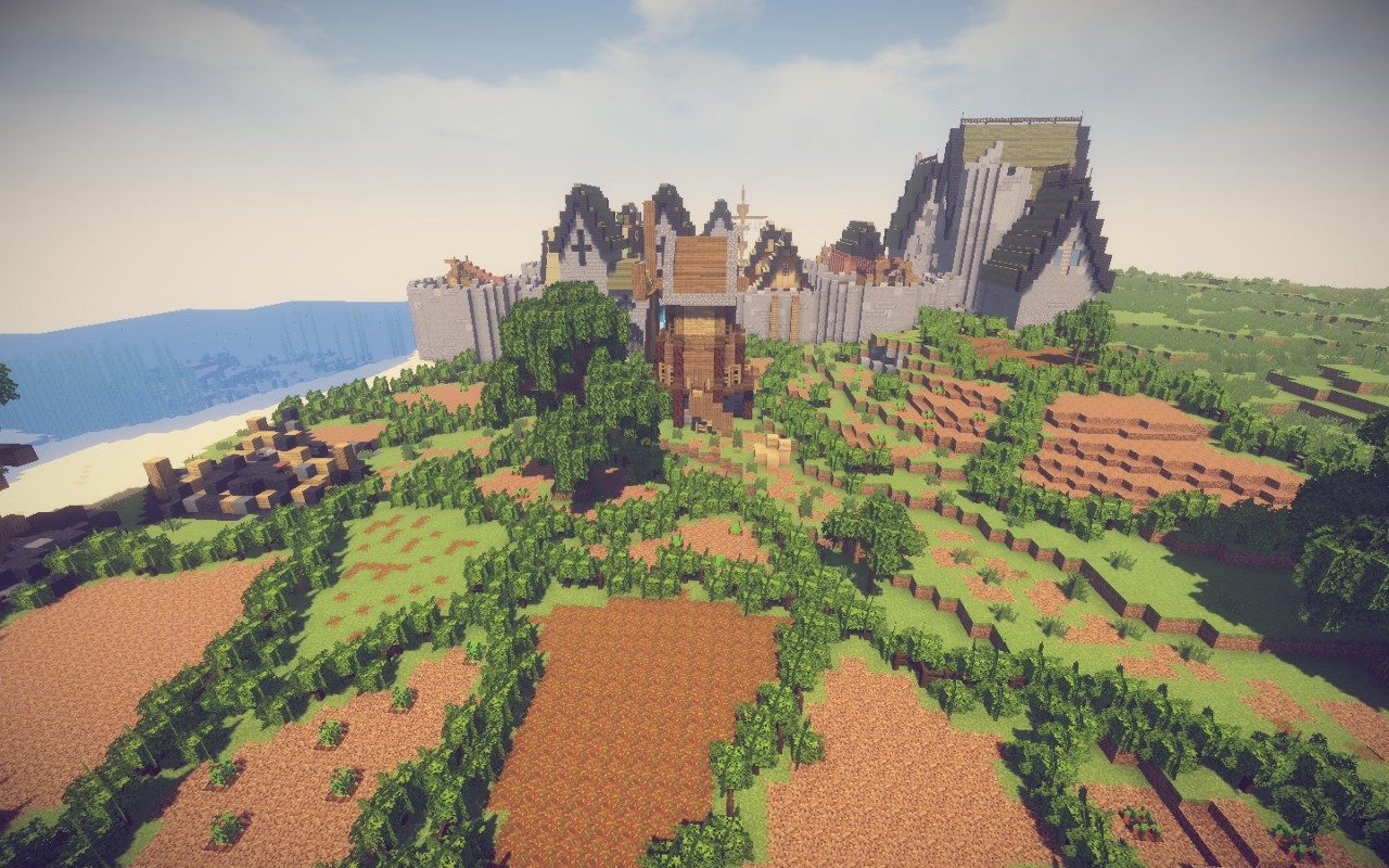 edinburg castle ruins Minecraft Map