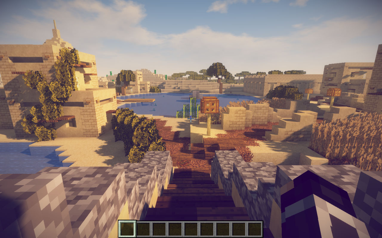 Sandra, the desert oasis town Minecraft Map