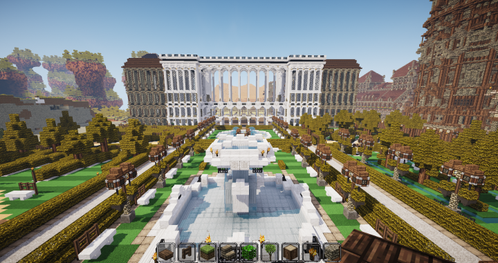 White Palace, my home on the server Minecraft Map