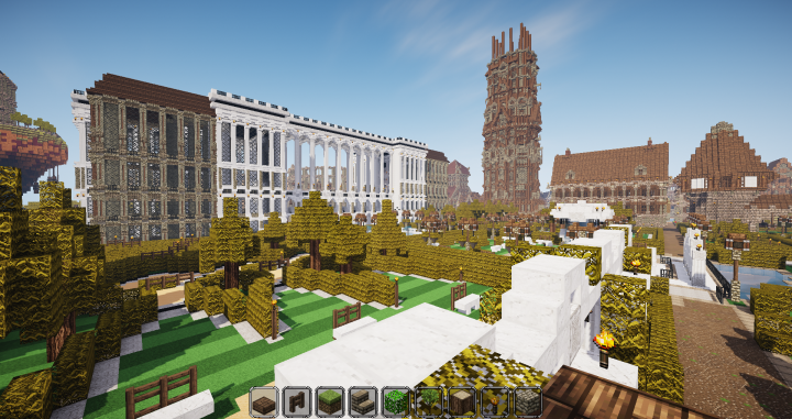 White Palace, my home on the server Minecraft Map