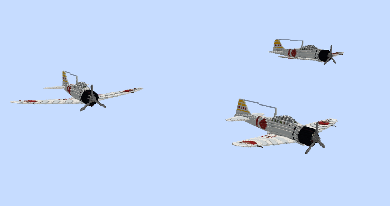A6M ZERO 10:1 Scale Minecraft Map