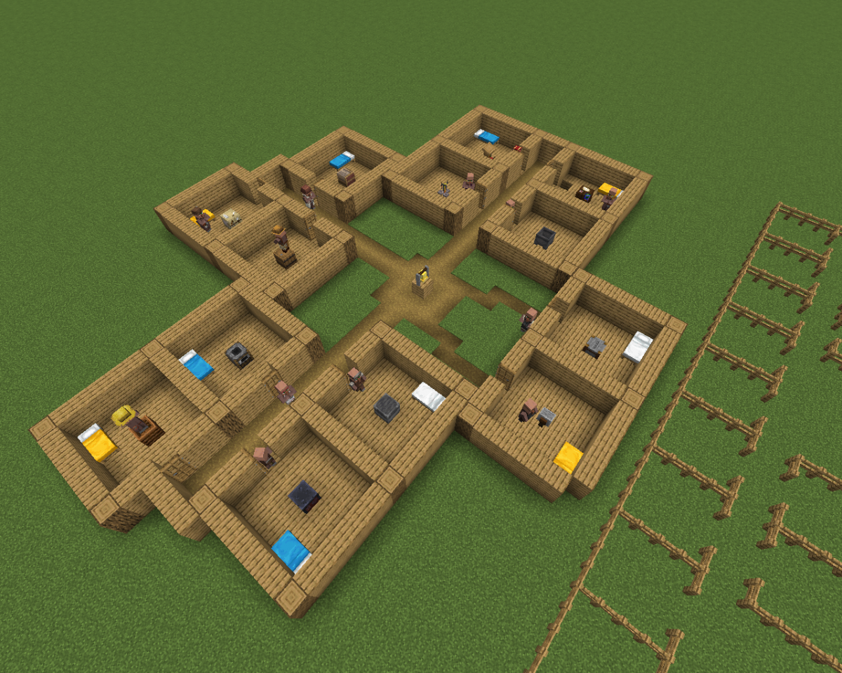 Village Model 1.14 Minecraft Project