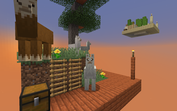 MINEBLOCK : A SKYBLOCK REMAKE (19w14b) Minecraft Map