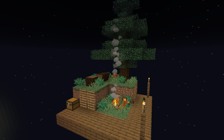 MINEBLOCK : A SKYBLOCK REMAKE (19w14b) Minecraft Map