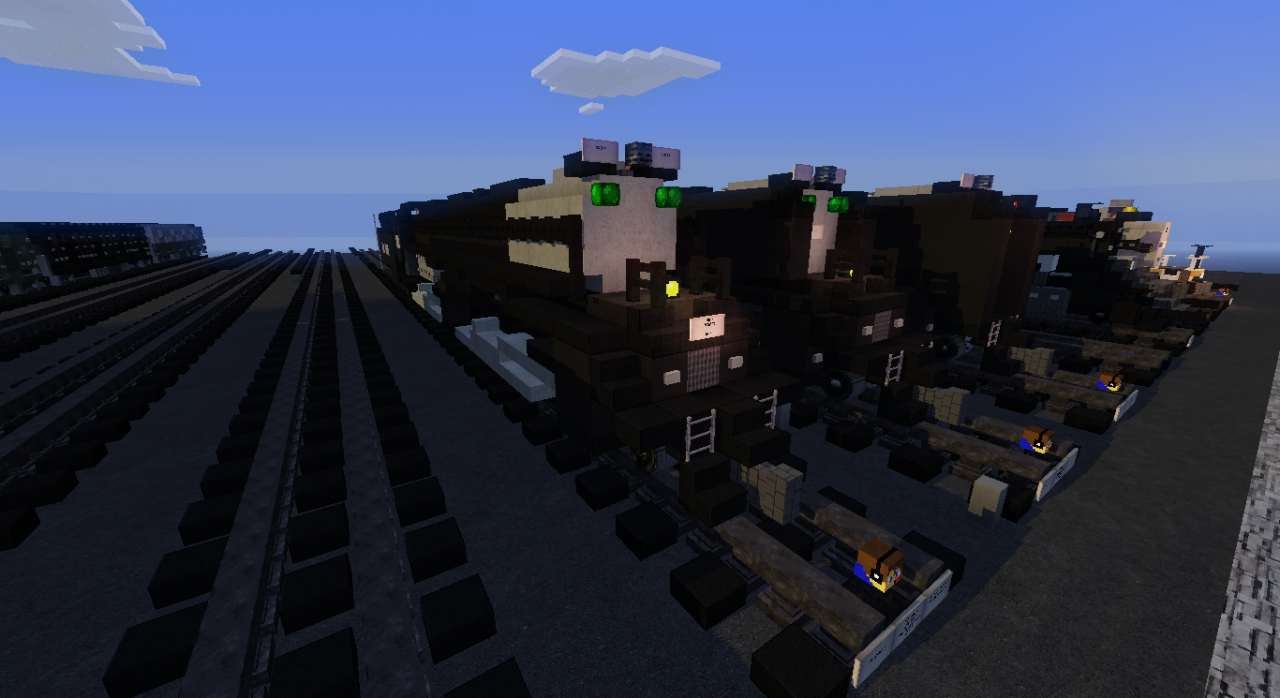 Union Pacific Railroad Locomotives 4014 3985 844 Minecraft Map